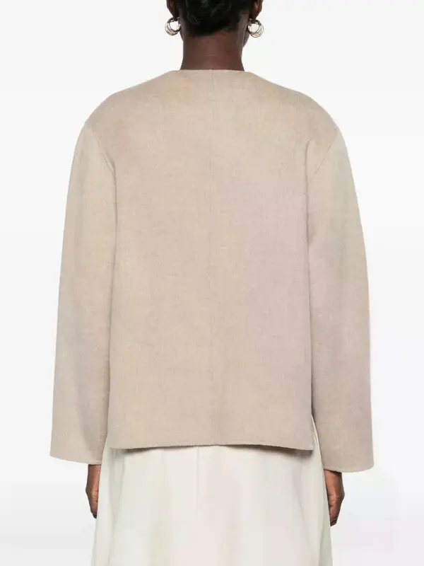 Eric Bompard Collarless Double-sided Jacket