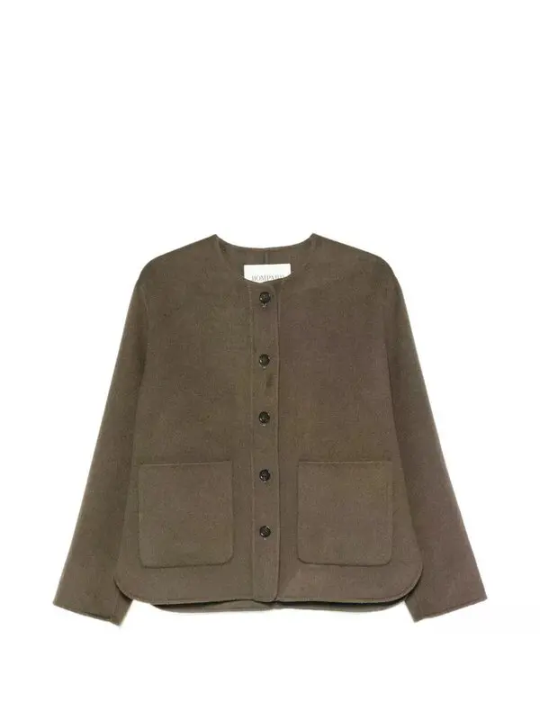 Eric Bompard Collarless Button-front Jacket