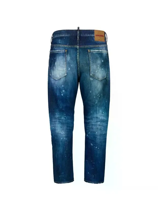 Dsquared2 Skiers Medium Cloudy Bro Paint-splatter Denim Jeans