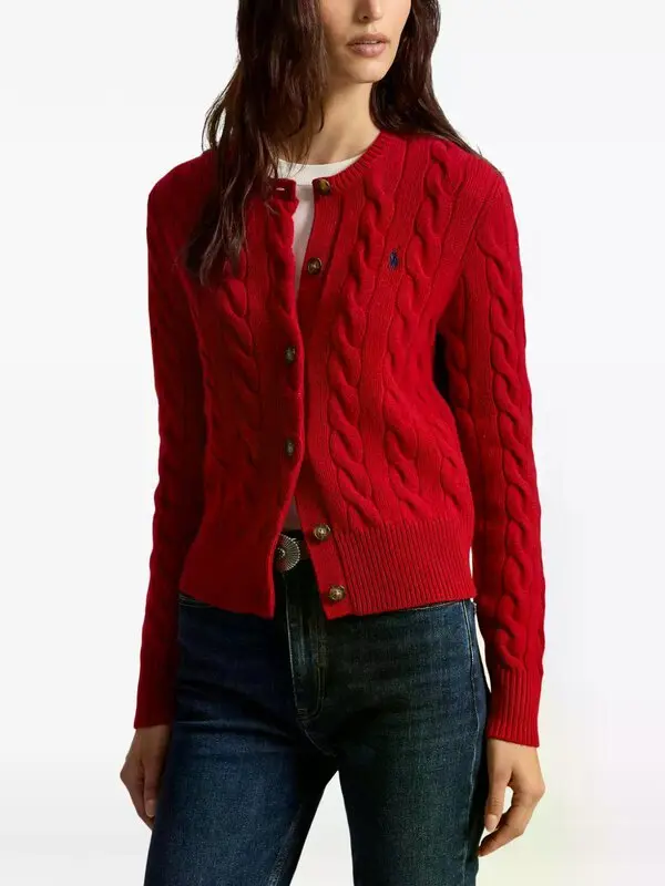 Polo Ralph Lauren Cable-knit Wool-cashmere Cardigan