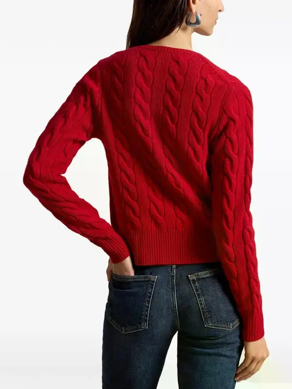 Polo Ralph Lauren Cable-knit Wool-cashmere Cardigan