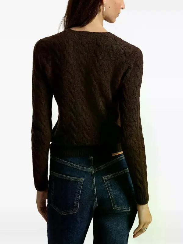 Polo Ralph Lauren Cable-knit Embroidered-logo Sweater