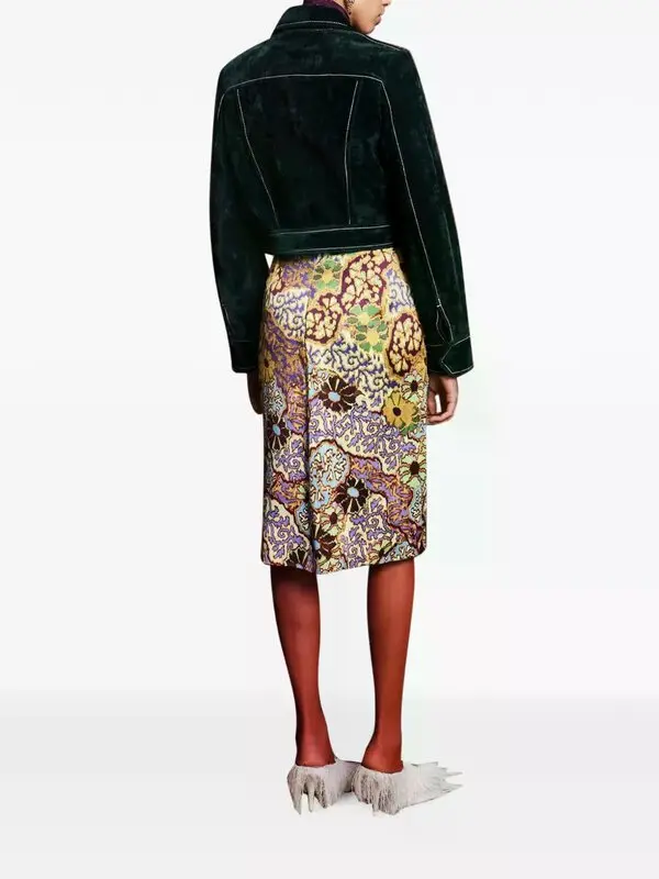 ALEMAIS Joanna Embellished Midi Skirt