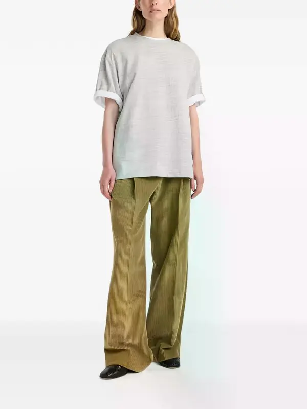RÓHE Mouliné Jersey T-shirt - Grey