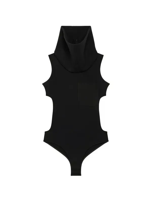 COURREGES High-neck Cut-out Bodysuit