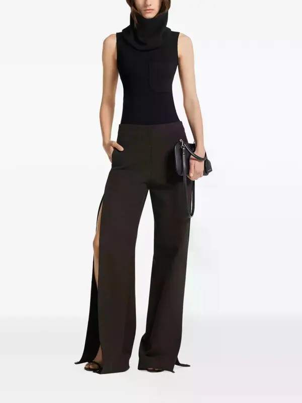 COURREGES High-neck Cut-out Bodysuit