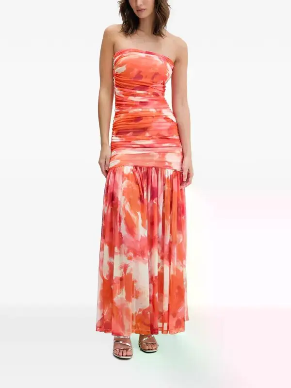 Bardot Solana Floral-print Maxi Dress - Orange