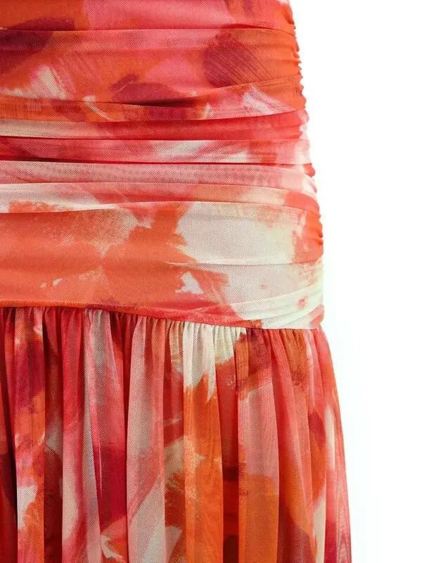 Bardot Solana Floral-print Maxi Dress - Orange