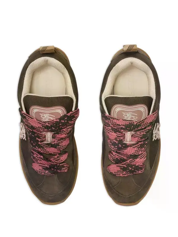 Burberry Equestrian Knight Suede Trainers