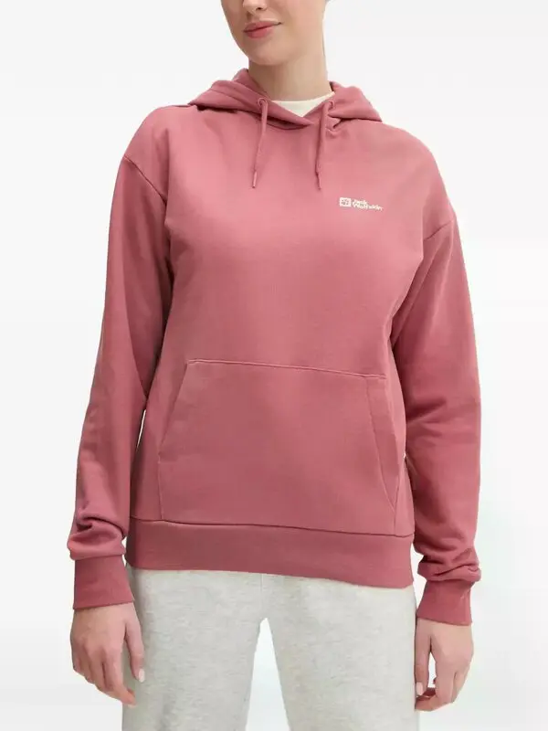 JACK WOLFSKIN Logo Hoodie - Orange