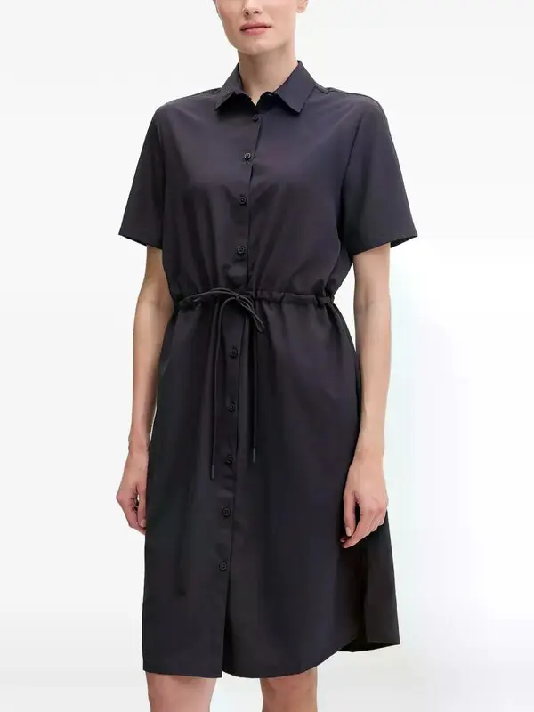 JACK WOLFSKIN Drawstring Shirt Dress - Blue