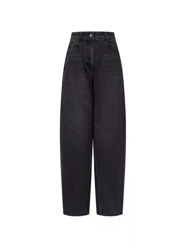 STUDIO TOMBOY Fringe-detail Tapered Jeans