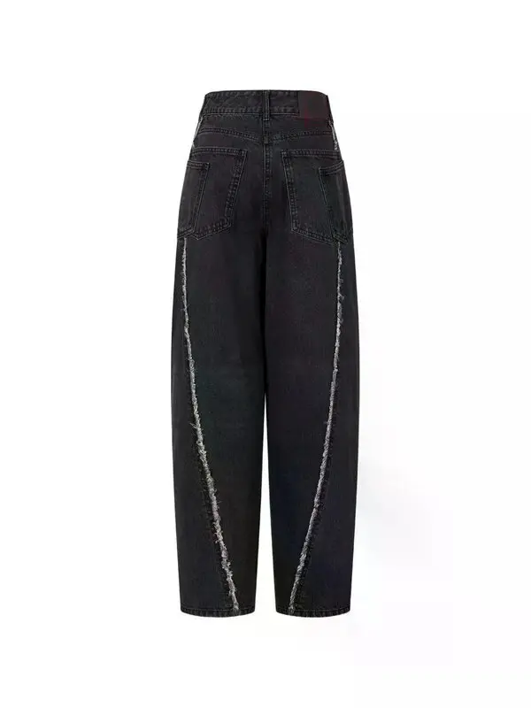 STUDIO TOMBOY Fringe-detail Tapered Jeans