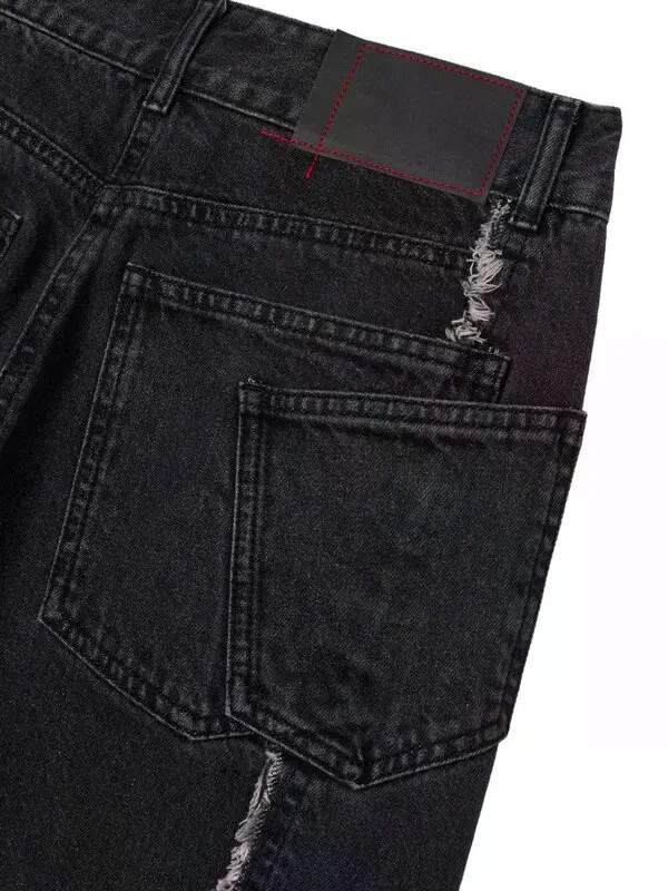 STUDIO TOMBOY Fringe-detail Tapered Jeans