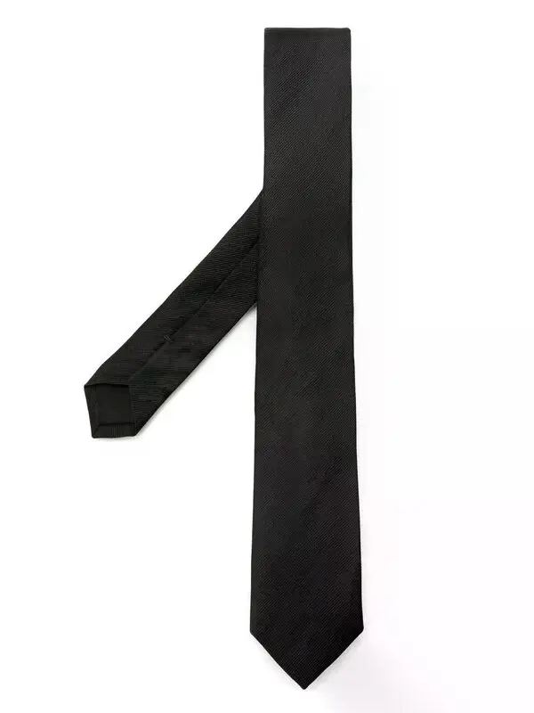 BOSS Silk Jacquard Tie - Black