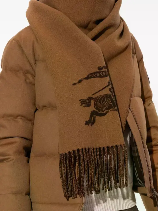 Burberry Reversible Ekd Cashmere Scarf