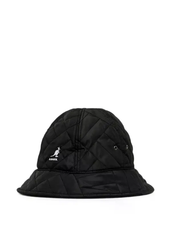 KANGOL Quilted-design Bucket Hat - Black