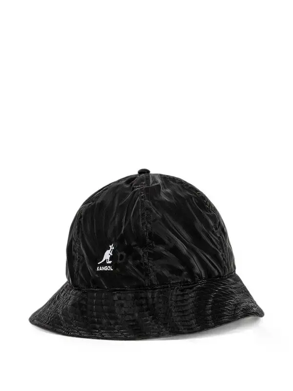 KANGOL Logo-patch Bucket Hat - Black