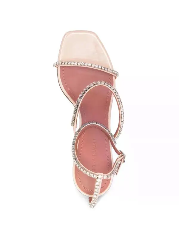 Amina Muaddi Gilda Crystal-embellished Sandals