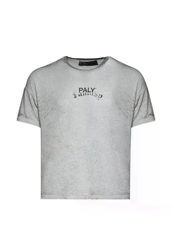 PALY Logo-print Cotton T-shirt - Grey