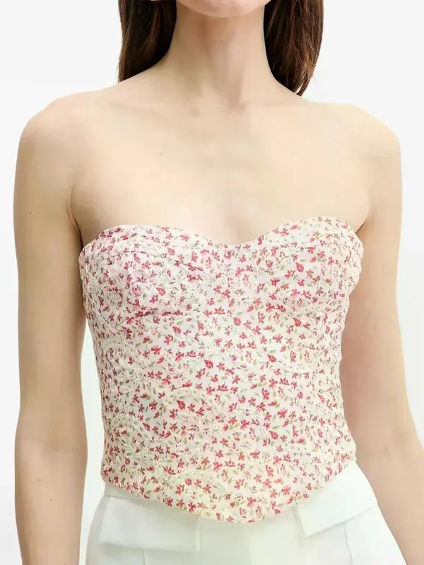 Bardot Estie Embroidered Corset - Neutrals