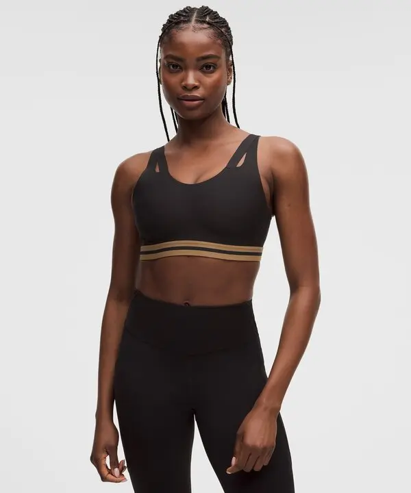 Lululemon Levitation Sports Bra - Black/sand