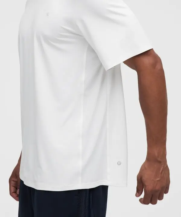 Lululemon Mesh Pique Tennis Short Sleeve Shirt - White