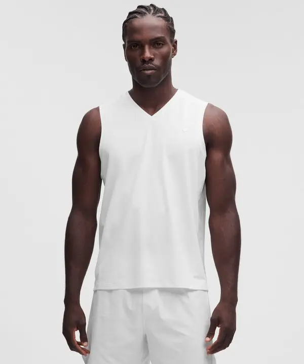 Lululemon Pique Mesh-panel Sleeveless Tennis Shirt - White