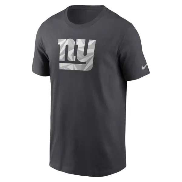 Nike New York Giants Fractal Logo Nfl T-shirt - Grey