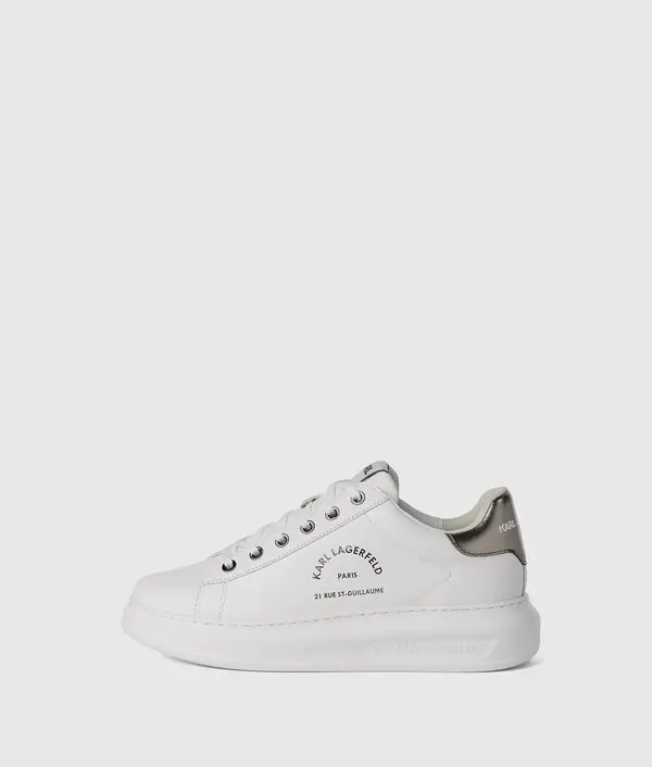 Karl Lagerfeld Kapri Maison Lace-up Sneakers - White/silver
