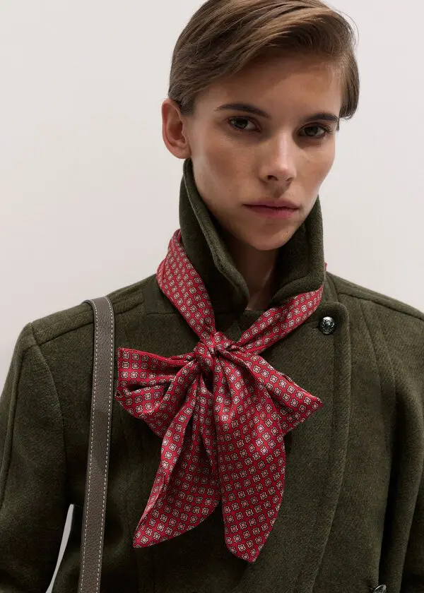 ME+EM Squa Geo Print Evening Scarf