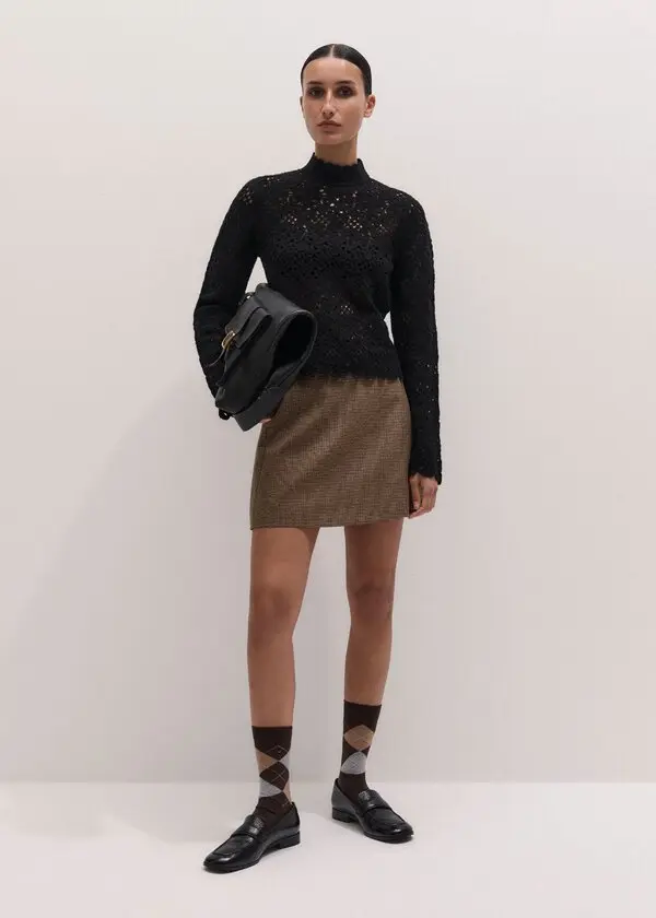 ME+EM Crochet High Neck Jumper