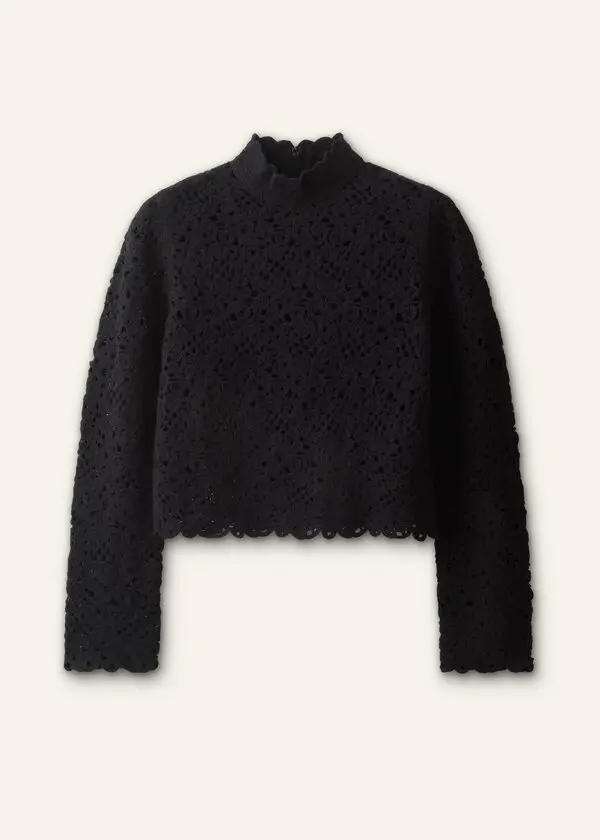 ME+EM Crochet High Neck Jumper