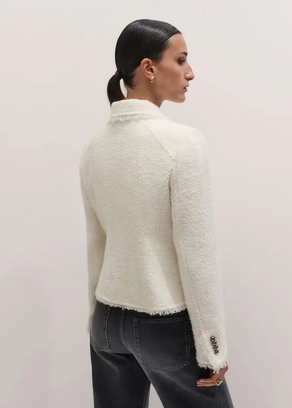ME+EM Textured Peplum Jacket