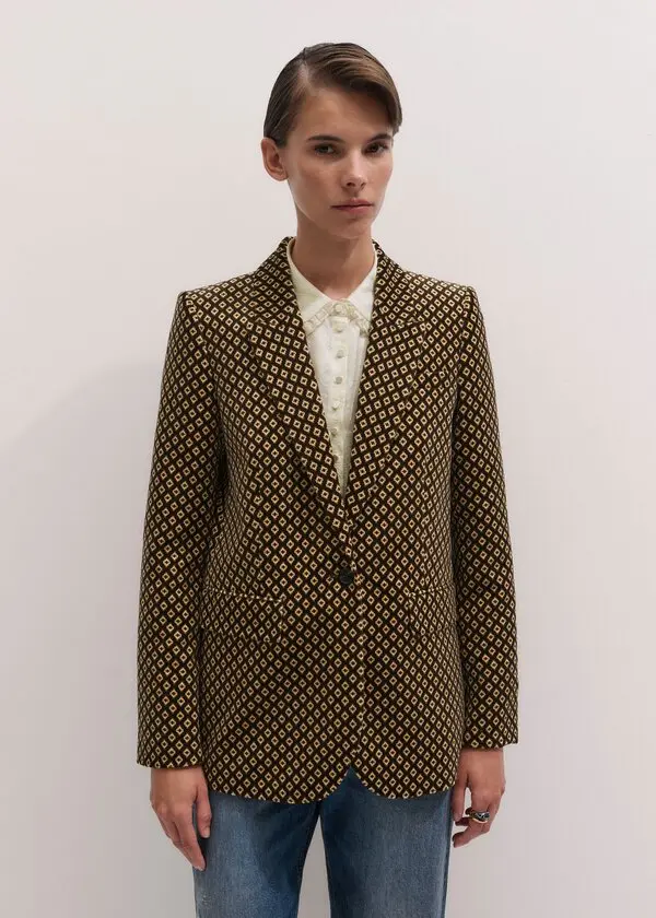 ME+EM Sharp Shoulder Blazer