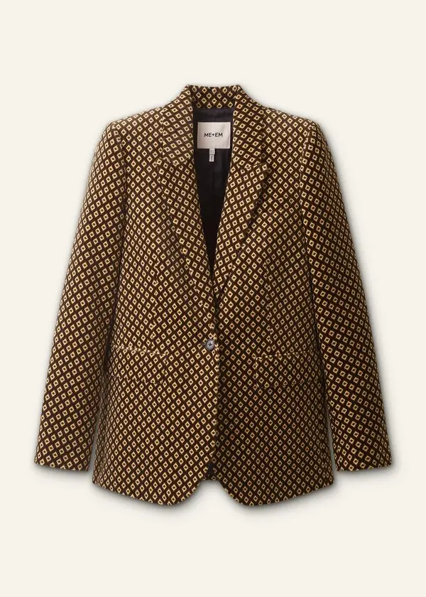 ME+EM Sharp Shoulder Blazer