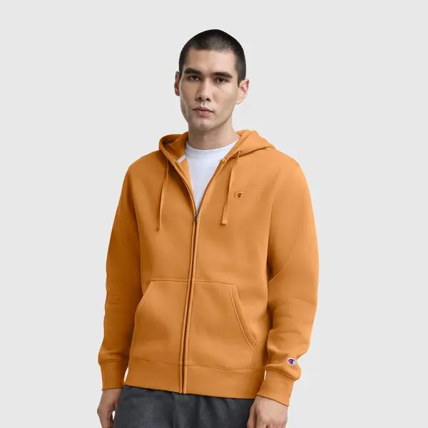 Champion Powerblend Full-zip Hoodie, C Logo