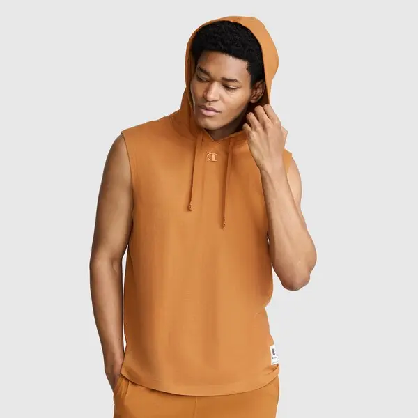 Champion Jersey Sleeveless Hoodie, C Logo