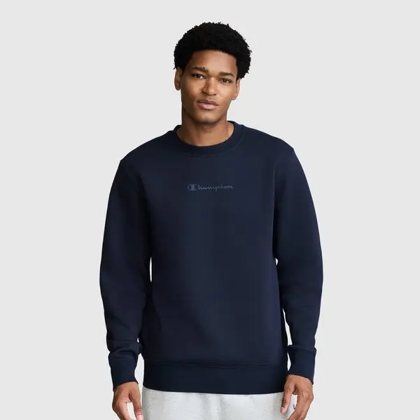 Champion Powerblend Crewneck Sweatshirt, Tonal Script Logo
