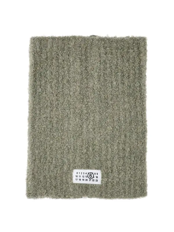 MAISON MARGIELA Zip Neck Warmer In Wool Blend - Green
