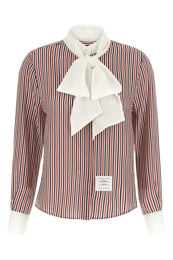 Thom Browne Removable Lavallière Collar Shirt - Multi
