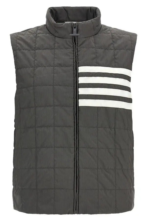 Thom Browne 4bar' Ripstop Shiny Vest