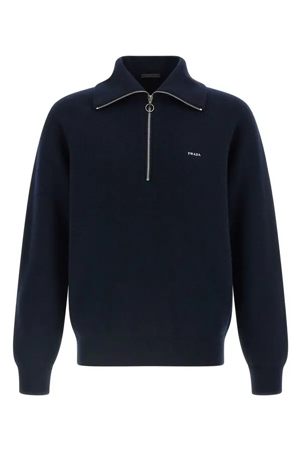 Prada Half-zip Sweater - Blue