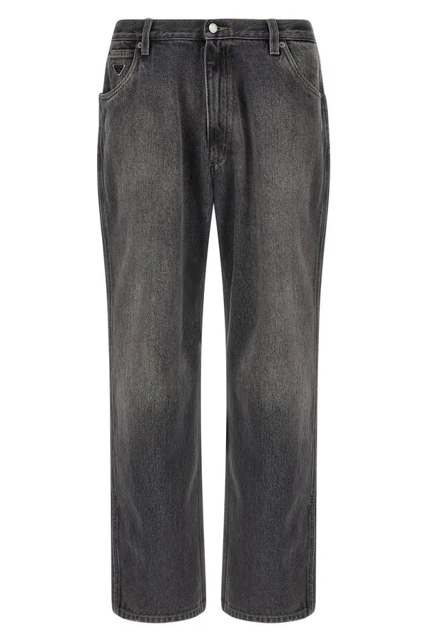 Prada Triangle Logo Jeans