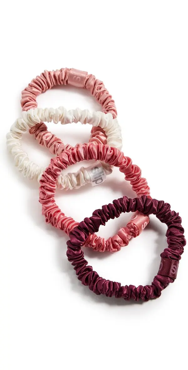 Slip Pure Silk Skinny Scrunchie Ornament - Candy Cane