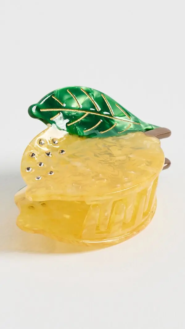 ADINA EDEN Rhinestone Accented Lemon Claw Clip