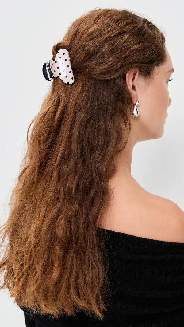 Lele Sadoughi Mini Polka Dot Claw Clip