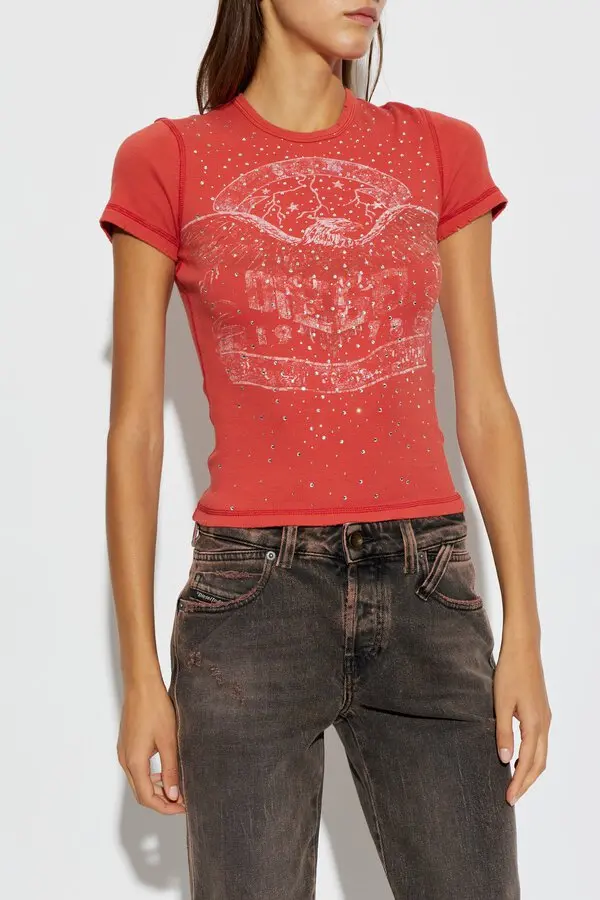 DIESEL® T-shirt ‘t-marsy-rib-cry