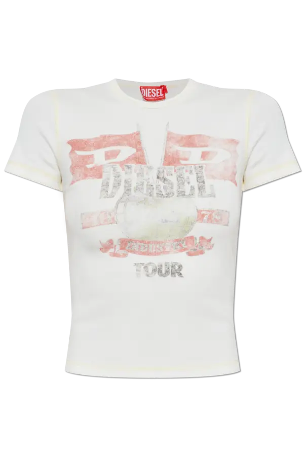 DIESEL® T-shirt ‘t-marsy-rib