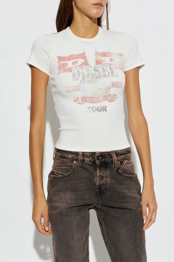 DIESEL® T-shirt ‘t-marsy-rib